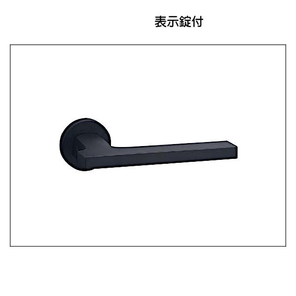 レバーハンドル 【ユニオン】 UL1022-002+WES01004 ステンレスユニミストマットブラック 【表示錠付】 (専用座金付(CP15N)) 片開用 内外/1セット : カネマサかな ...