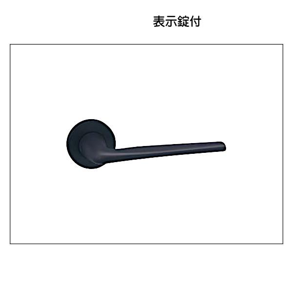 レバーハンドル 【ユニオン】 UL1028-003+WES01004ステンレスユニミストマットブラック 【表示錠付】 (専用座金付(CP15N)) 片開用 内外/1set : カネマサかなもの ...