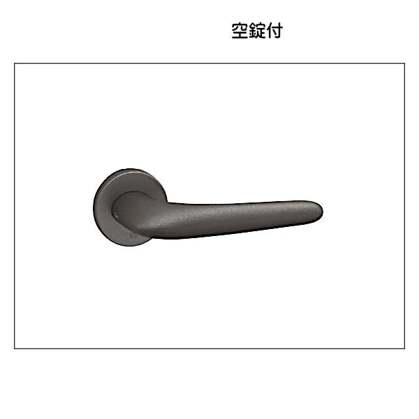 レバーハンドル 【ユニオン】 UL1265-002+WFS01001 アルミストーンブラストスレイトグレー 【空錠付】 (専用座金付(CP15N)) 片開用 内外/1set : カネマサかな ...