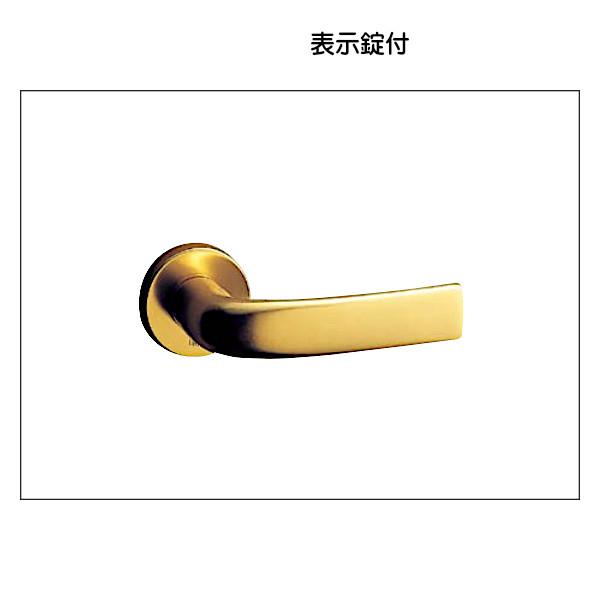 レバーハンドル 【ユニオン】 UL405-003+WES01007 アルミゴールド 【表示錠付】 (標準座金CP15N付) 片開用 内外/1セット 左・右吊元ご指示ください : カネマサかな ...