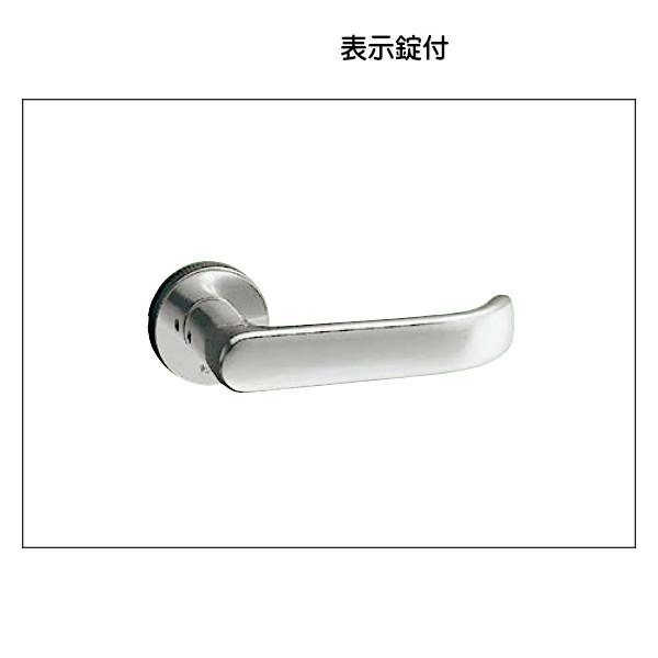 レバーハンドル 【ユニオン】 UL425-001+WES01001 アルミシルバー 【表示錠付】 (標準座金CP15N付) 片開用 内外/1 ...