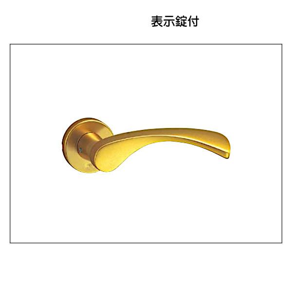 レバーハンドル 【ユニオン】 UL447-003+WES01007 アルミゴールド 【表示錠付】 (標準座金CP15N付) 片開用 内外/1セット 左・右吊元ご指示ください : カネマサかな ...