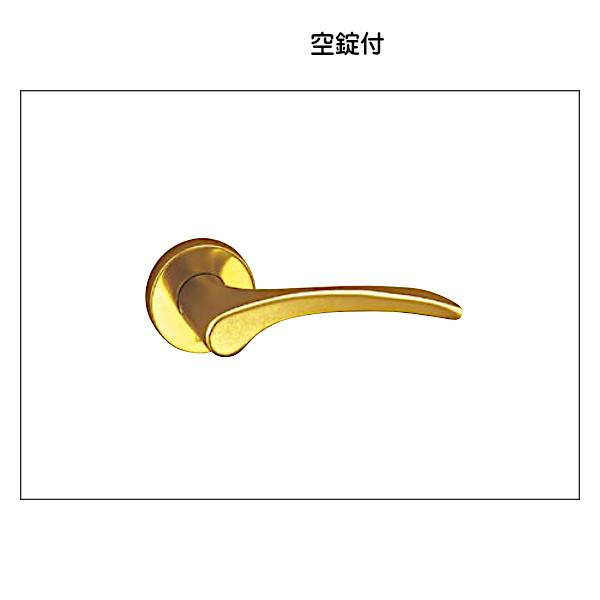 レバーハンドル 【ユニオン】 UL601-003+WFS01003 アルミゴールド 【空錠付】 (標準座金CP15N付) 片開用 内外/1set 左・右吊元ご指示ください : カネマサかなもの ...