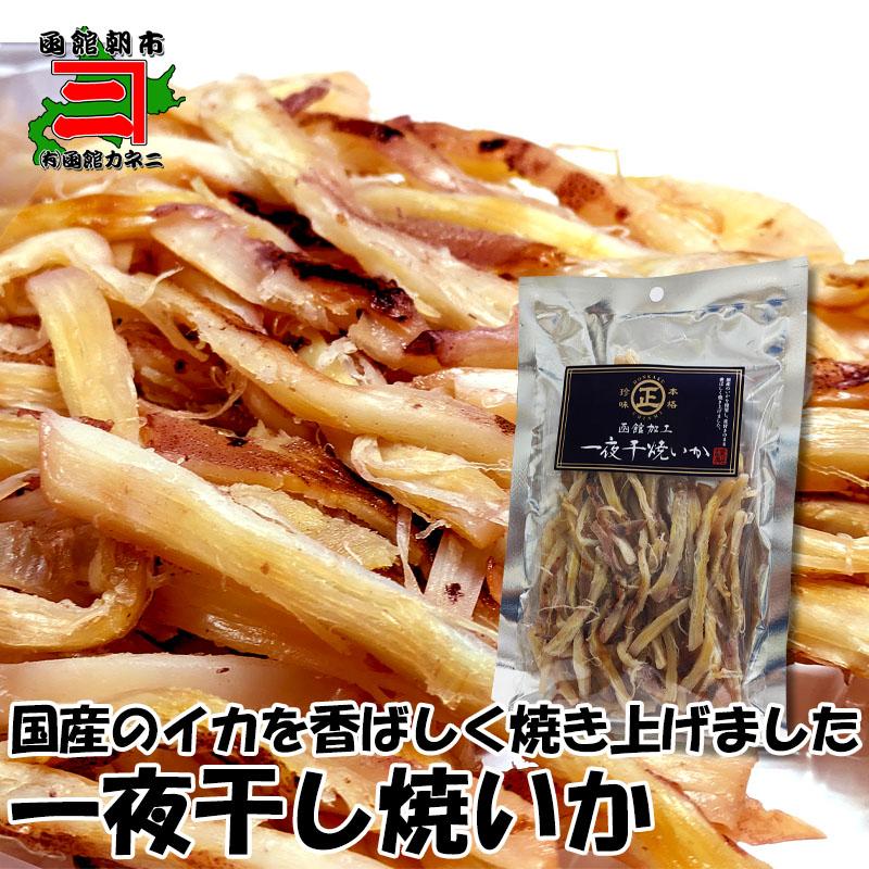 一夜干し焼きイカ62g 国産 函館加工 皮つき 珍味 味付き メール便 送料無料 : 函館朝市 函館カネニ ヤフー店 - 通販 - Yahoo!ショッピング
