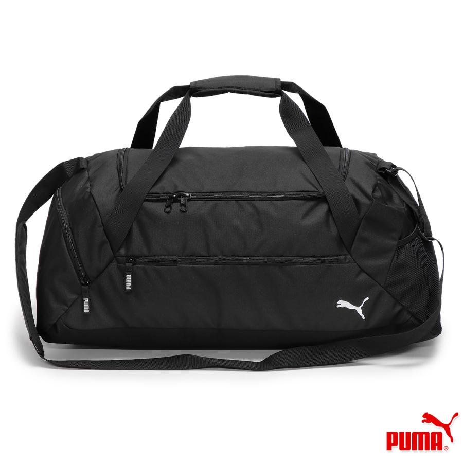 PUMA プーマ team GOAL チームバッグ L 中学生/高校生/大学生 ボストンバッグ ブラック W約77cm×H約33cm×D約 ...