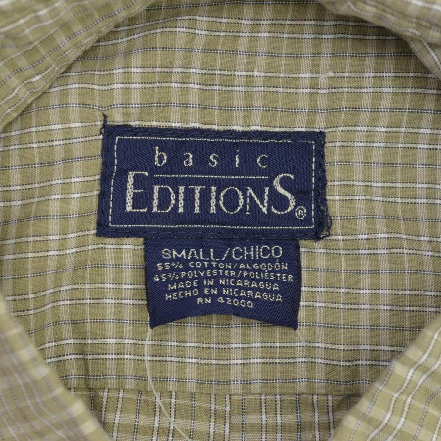 BASIC EDITIONS チェック ボタンダウン 半袖シャツ : ブランド古着の買取販売カンフル - 通販 - Yahoo!ショッピング