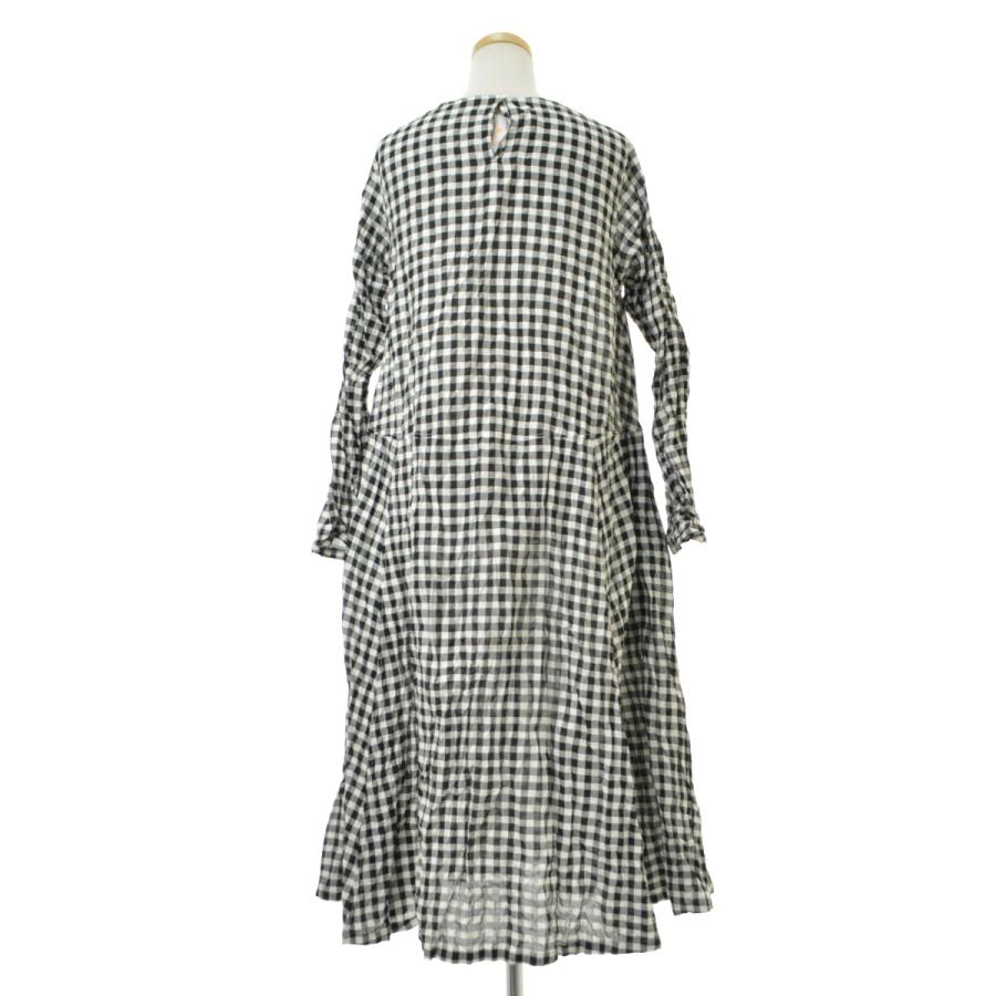 45rpm / 45R / フォーティーファイブアールピーエム クシュクシュギンガムチェックのドレス ロング 長袖ワンピース : g002832785 : ブランド古着の買取販売カンフル ...