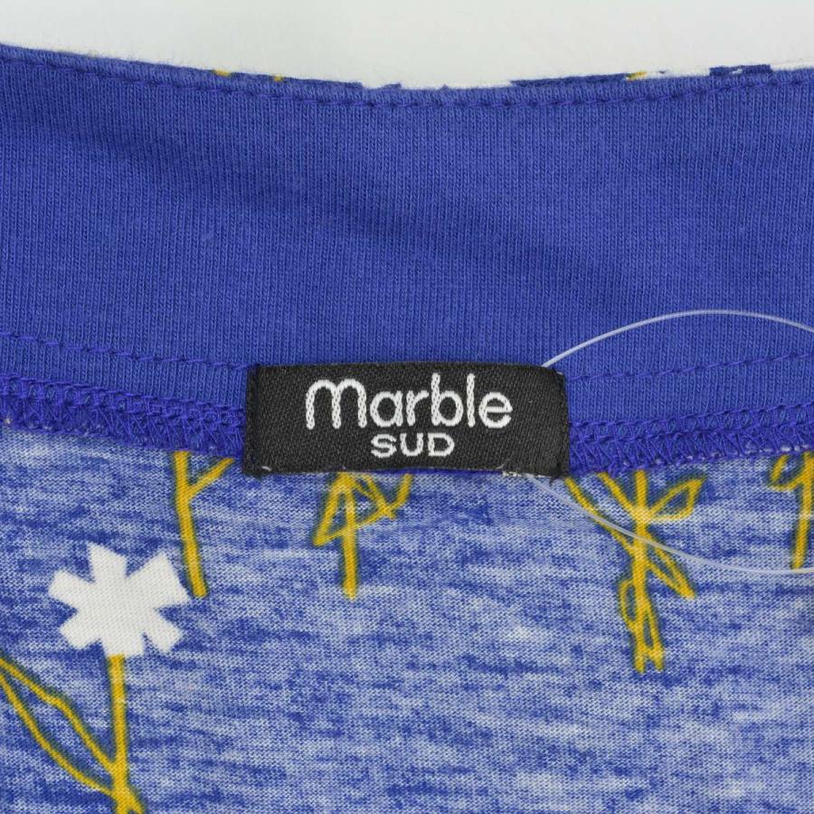 marble SUD / マーブルシュッド Vネックウエストギャザー プリント 半袖ワンピース : ブランド古着の買取販売カンフル - 通販 - Yahoo!ショッピング