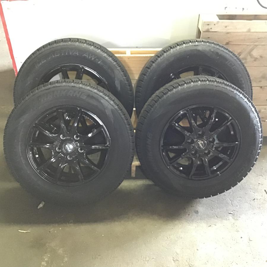 ICE ACTIVA スタッドレス タイヤ アルミ ホイール 4本 H58A 175/80R15 90Q NANKANG AW-1 2021年 ...