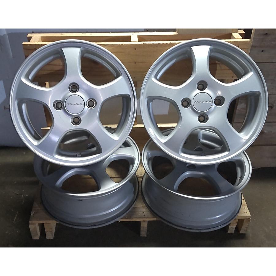 ホンダ（HONDA） アルミ ホイール 4本 14インチ 14×5.5J Moduro 純正 4穴 ET 50 PCD 100 ハブ径 約54 ...
