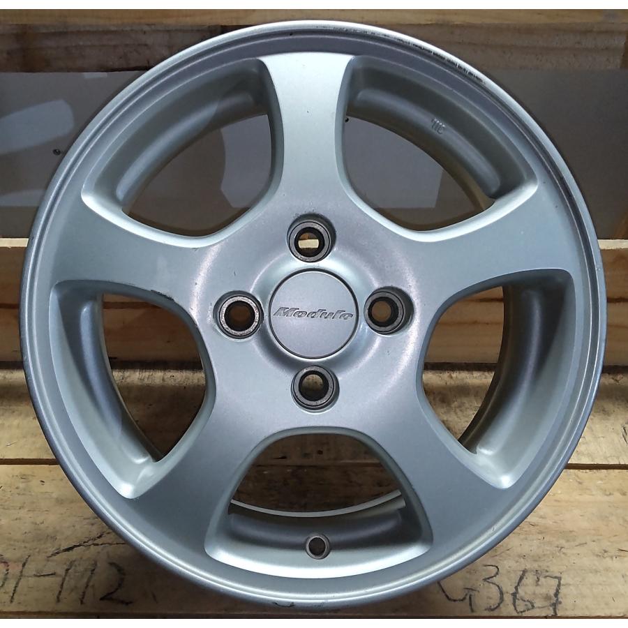 ホンダ（HONDA） アルミ ホイール 4本 14インチ 14×5.5J Moduro 純正 4穴 ET 50 PCD 100 ハブ径 約54 ...