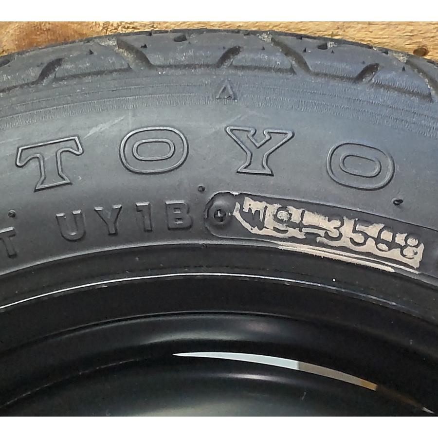 三菱 スペアタイヤ 1本 トッポ M H82A 平成20年式 16161 0005 TOYO E-08A T105/80D13 82M 2008年製 13×3.50B 4穴 PCD100 ハブ ...