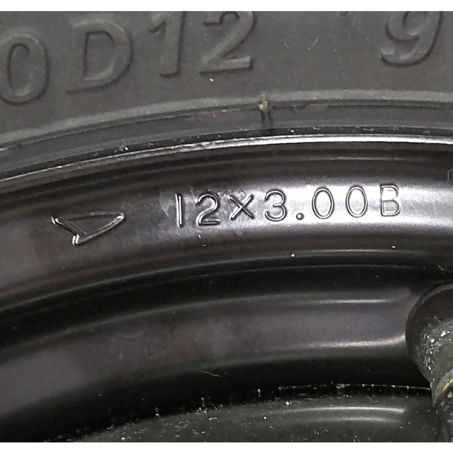 ダイハツ スペアタイヤ 1本 ハイゼット 特装車両 S331V 2008年製 FALKEN FK-090 T125/90D12 90M 12×3.00B 4H×100 ハブ径約54 カバー付 ...