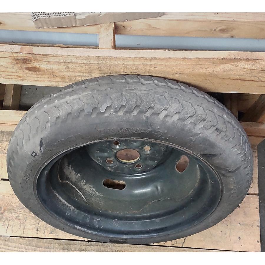 スクラム スペアタイヤ マツダ T125/70D14 93M BRIDGESTONE 2007年製 14×4T 4H×100 ハブ径約53 DG64W H19/5 15136 0642 中古 ...