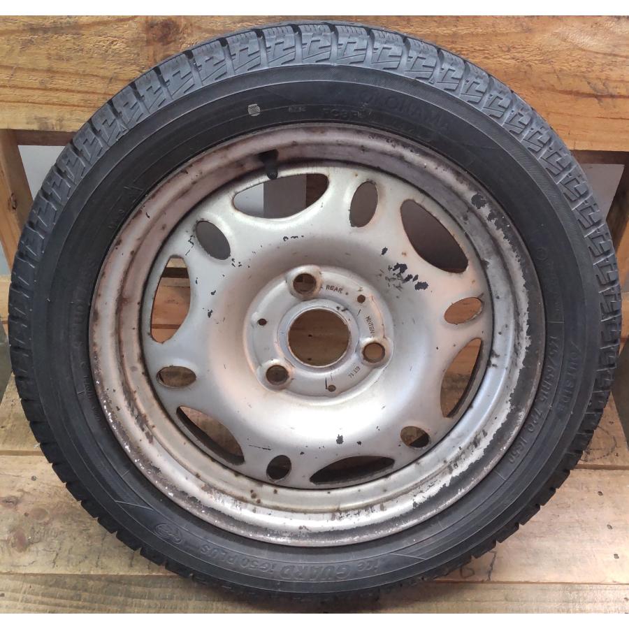 iceGUARD スタッドレス タイヤ スチール ホイール 145/65R15 72Q 2015年製 YOKOHAMA MCC スマートK ...