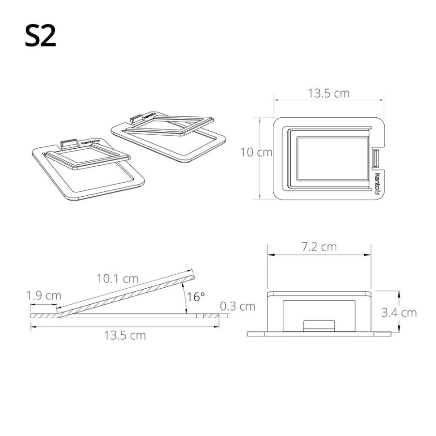 Kanto Audio デスクトップ スピーカースタンド S2 ホワイト : KANJITSU DIRECT - 通販 - Yahoo!ショッピング