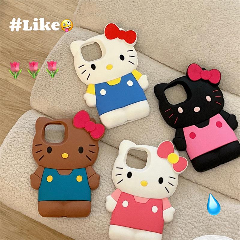 iPhone15 ケース Hello Kitty 型 キャット シリコン ソフトiPhoneX 用 アイフォン iPhoneX14ProMax カバー スマホ アイホン iPhone13/XS ...