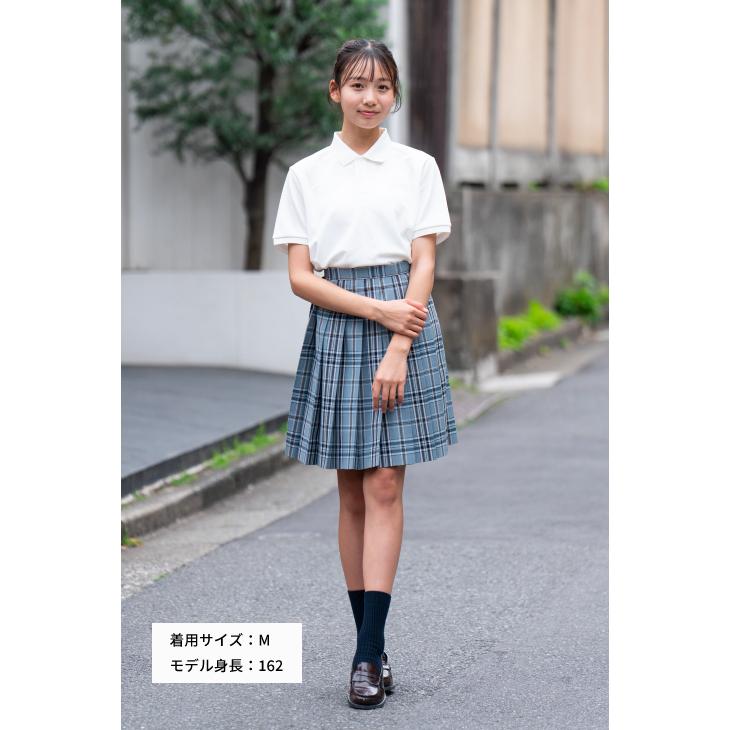 EASTBOY イーストボーイ ポロ シャツ ポロシャツ 女子 半袖 白 紺 刺繍 スクールシャツ ホワイト ネイビー 夏 サマー 制服 学生 吸水速乾 UV eastboy 222000 ...