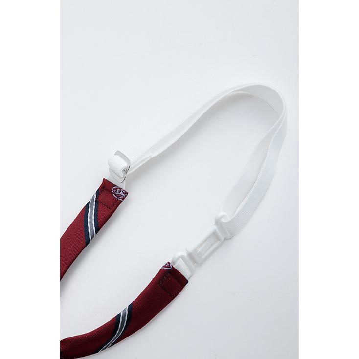 HANECTONE スクールリボン 制服 リボン ストライプ 小さめ 女子 レディース エンジ ネイビー グレー 赤 紺 高校生 中学生 通学 学生 ハネクトーン 51JM : カンコー ...