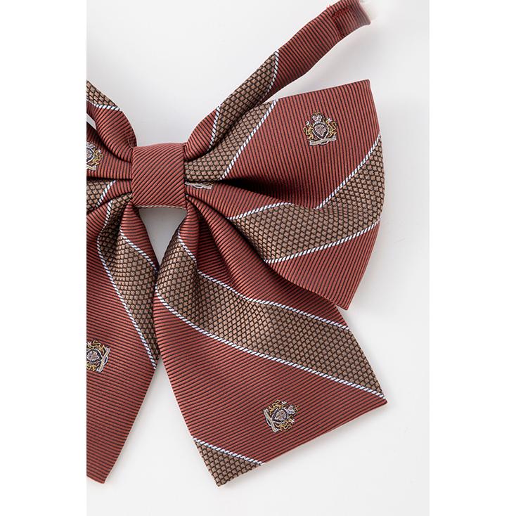 HANECTONE スクールリボン 制服 リボン ストライプ エンジ グリーン 赤 緑 女子 レディース 高校生 中学生 通学 学生 なんちゃって制服 ハネクトーン 80JG : カンコー ...