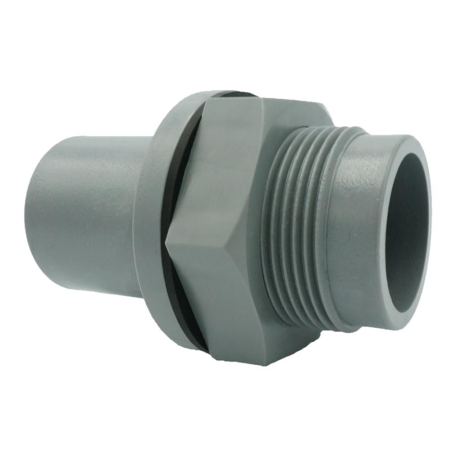 継手 穴開け配管 ネジ付ソケット パッキン付 ストレート PVC 25A 関西化工 : 水処理部品の関西化工株式会社 - 通販 - Yahoo!ショッピング