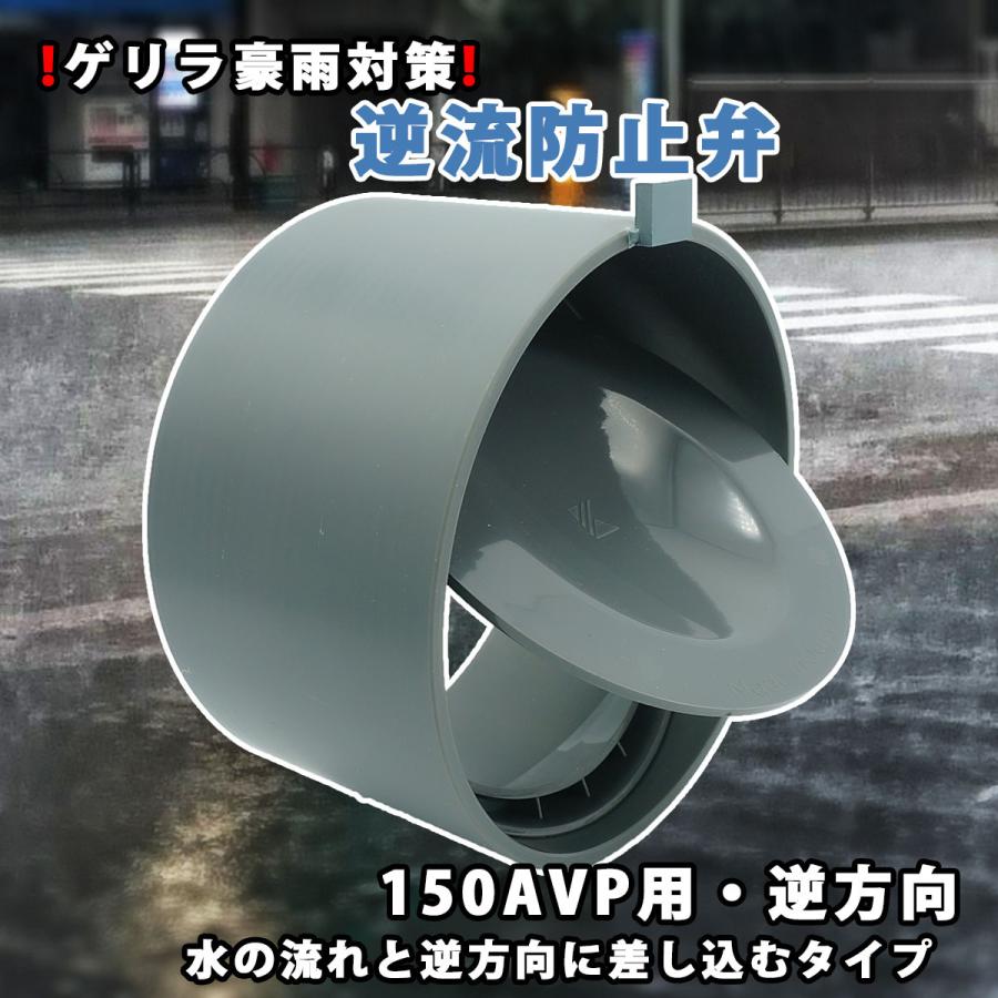 関西化工 ゲリラ豪雨 逆流 排管 逆流防止弁 150A VP用 逆方向 : kvi-026-150-vpg : 水処理部品の関西化工株式会社 - 通販 - Yahoo!ショッピング
