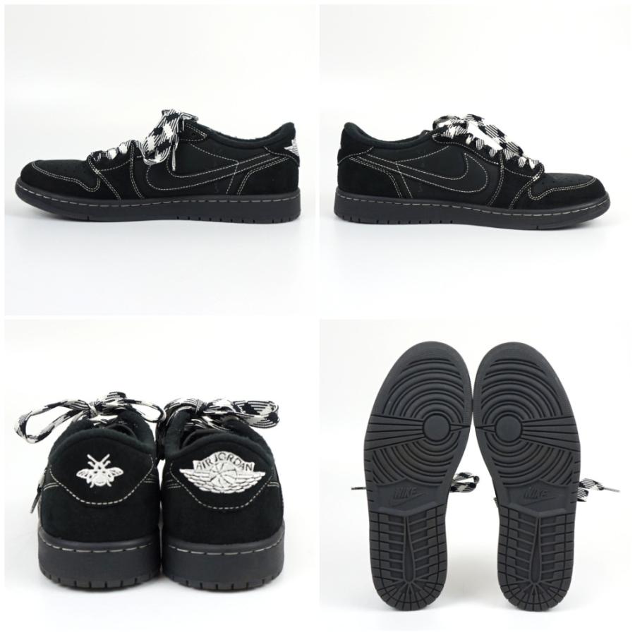 NIKE ナイキ NIKE×Travis Scott AJ1 Low OG SP Black Phantom トラヴィススコット US11 約29cm 替え紐 バンダナ付き メンズ スニーカー ...