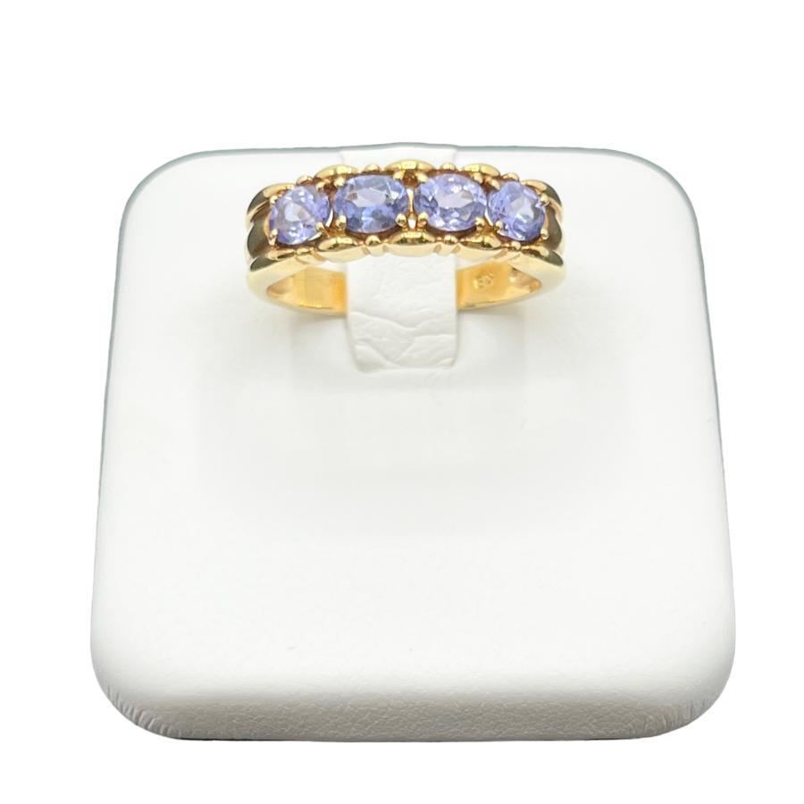 ゴールド タンザナイト リング K18 3.3g 約10号 指輪 レディース 18金アクセサリー 【中古】 : かんてい局市川インター店 - 通販 - Yahoo!ショッピング
