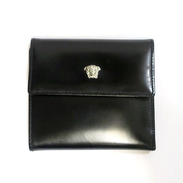 GIANNI VERSACE ジャンニ・ヴェルサーチ メデューサ レザー 3つ折り 財布 ブラック【送料無料】中古品 used AB : 24006839 : かんてい局横浜港南店 - 通販 ...