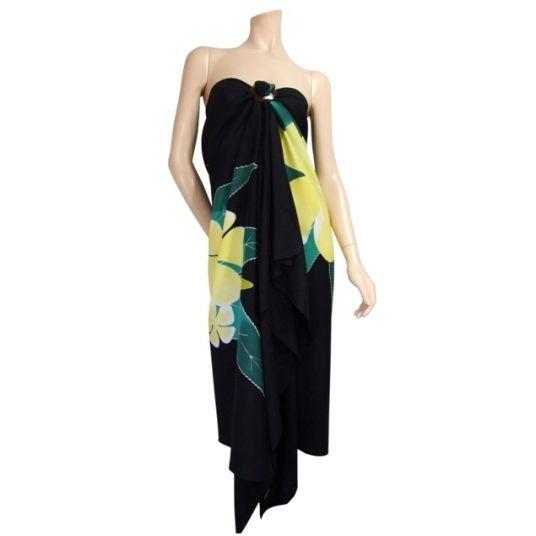 パレオ プルメリアブラック PABC-54 : 10006216 : ハワイアンショップ カパリリ - 通販 - Yahoo!ショッピング