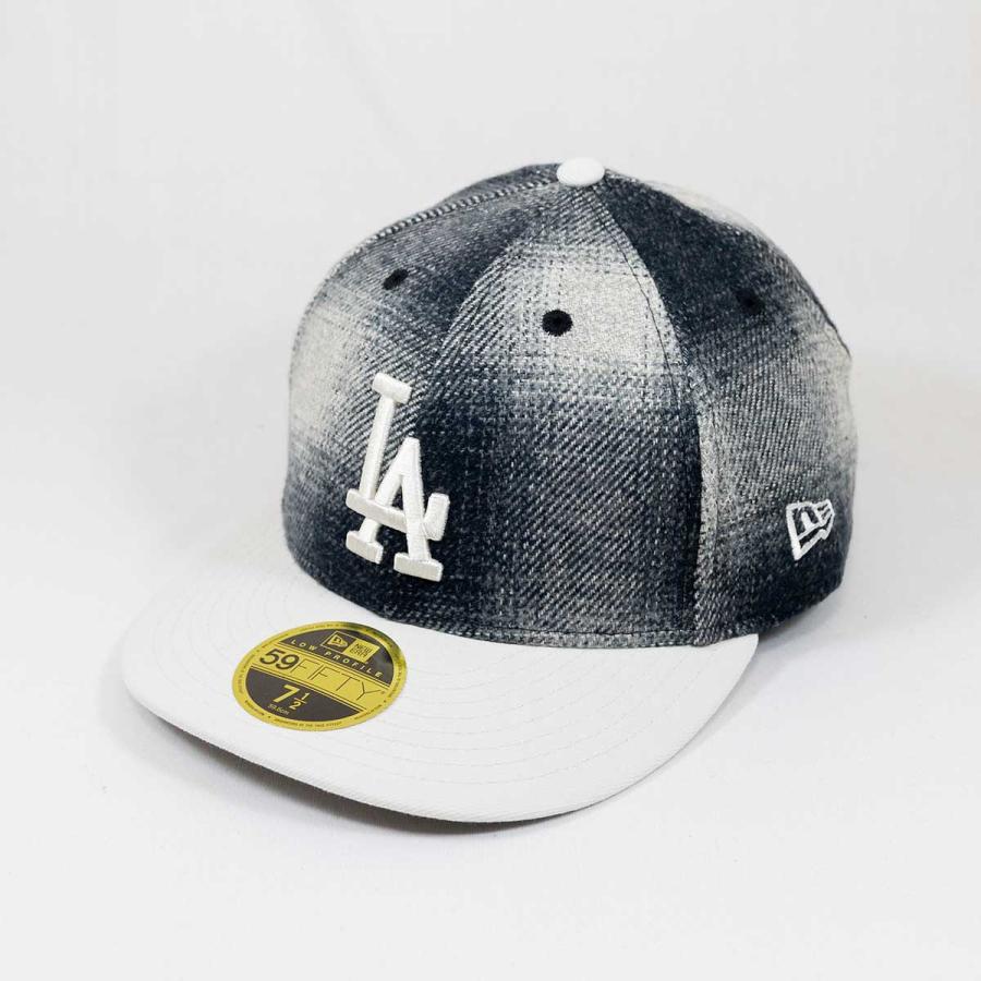 NEW ERA ニューエラ New Era 帽子 キャップ LP 59FIFTY MLB Plaid Flannel フランネル チェック ロサンゼルス・ドジャース ブラック ストーン ...