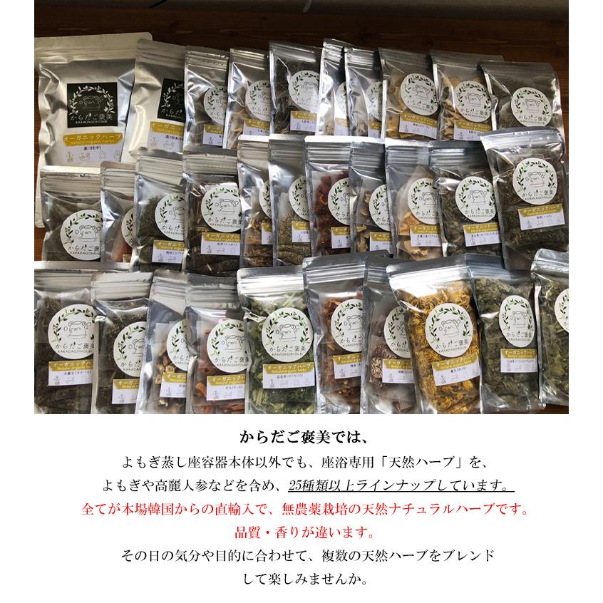 ダイエット系 14種類 ハーブブレンド 15g×7パック 105g 韓国産 乾燥草 よもぎ 乾燥よもぎ よもぎ蒸し 自宅 よもぎ蒸しセット 使い捨て オーガニック :diet14-7:からだご ...