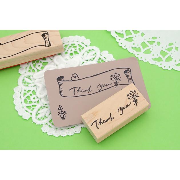 消しゴムはんこ ラバースタンプ 消しゴムスタンプ tugumi かすみ草とThank you 縦15.5mm×横50.4mm からふる屋 : スタンプ はんこ 印鑑のからふる屋 - 通販 ...