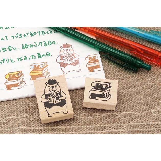 消しゴムはんこ ラバースタンプ 消しゴムスタンプ tugumi 積読(つんどく)はんこ 縦19.8mm×横20.8mm からふる屋 : スタンプ はんこ 印鑑のからふる屋 - 通販 ...