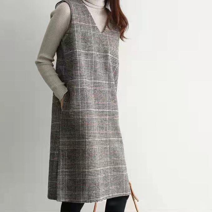 KAREI 全品Point10倍!最大倍率50% ワンピース レディース 大人チェック柄 ジャンパースカート 即納 : 夏黎 - 通販 - Yahoo!ショッピング