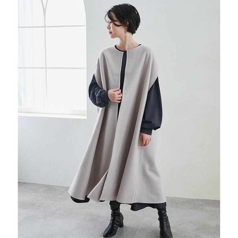 全品Point10倍!最大倍率50% ポンチョ風ジレ レディース コート ベスト ポンチョ ショール アウター 防寒 春 上品 体型カバー 無地 スタイルアップ 即納 : 02to0881 ...