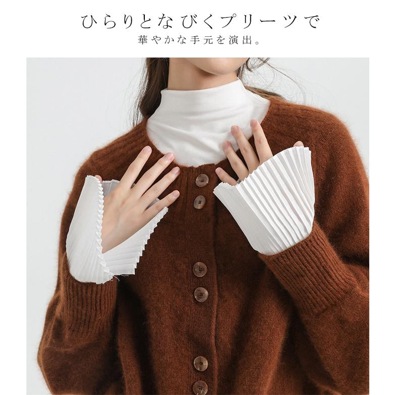 付け袖 レディース プラスワンアイテム レイヤード風 ブラウス フリル シアー : 09ae1549 : 夏黎 - 通販 - Yahoo!ショッピング