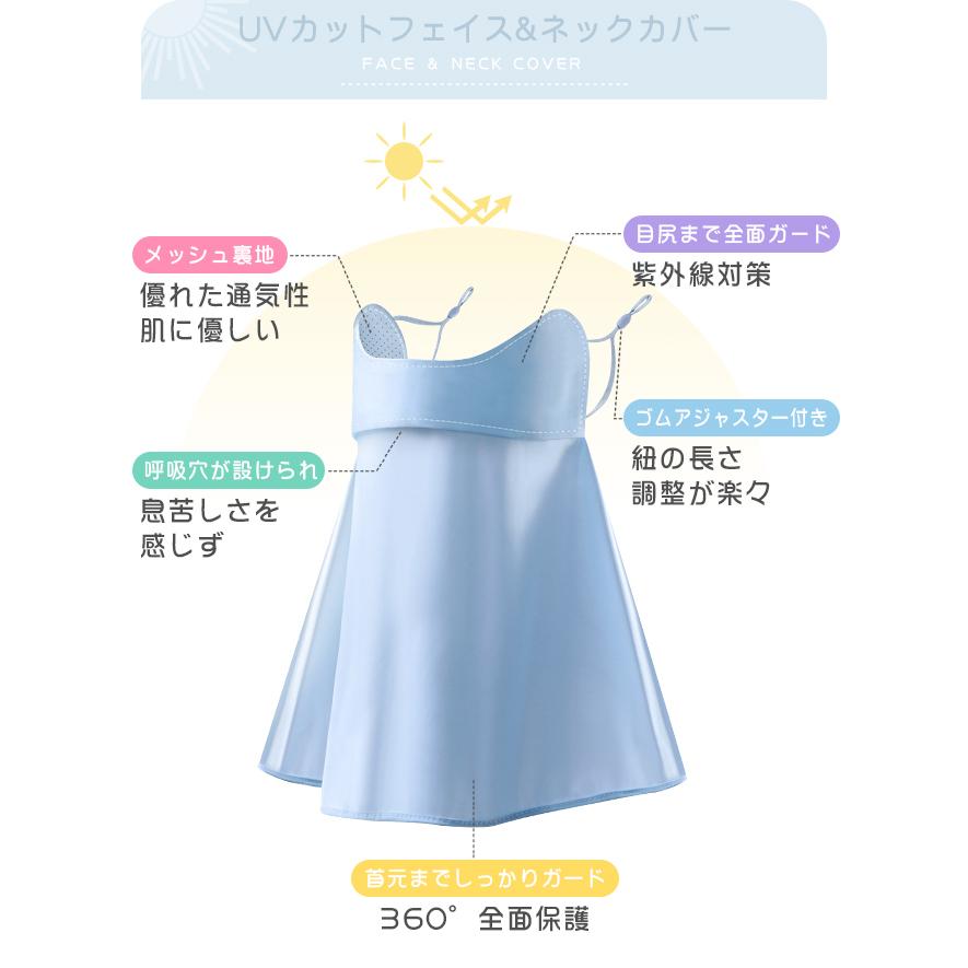 KAREI 全品Point10倍!最大倍率50% UVカット フェイスカバー UVケアマスク 紫外線対策 日焼け防止 日焼け対策 UV対策即納 : 夏黎 - 通販 - Yahoo!ショッピング