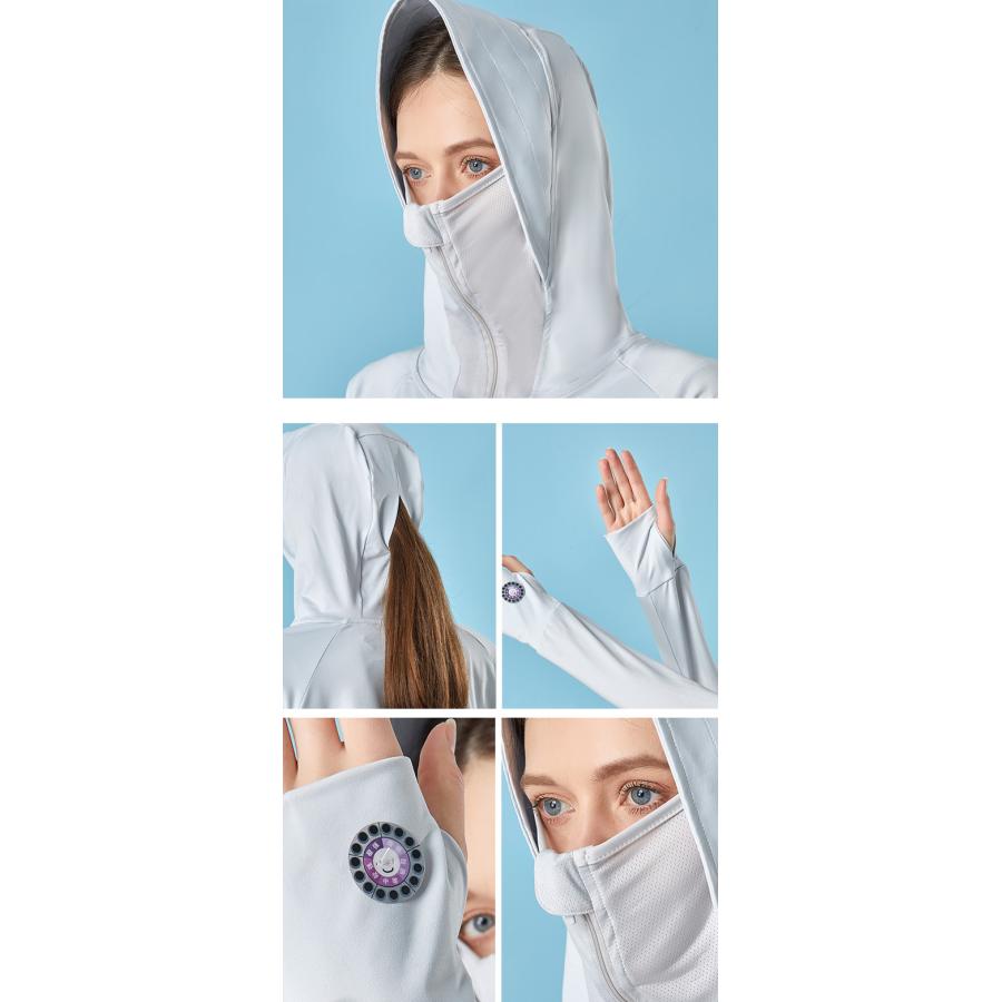 KAREI 全品Point10倍!最大倍率50% 冷感ポンチョ UVカット99％ 接触冷感 カーディガン UV UPF50+ パーカー ラッシュガード レディース 長袖 薄手 即納 : 夏黎 ...