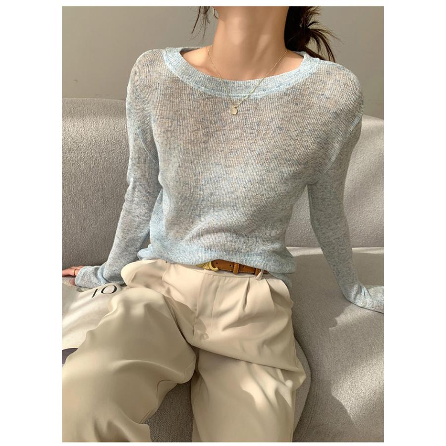 KAREI UVカット 日焼け対策 UV対策 長袖 シアーロンT シアーカットソー トップス ロンT 透け感 薄手 春夏 秋冬 紫外線対策 冷房対策 涼しい : 夏黎 - 通販 - Yahoo ...