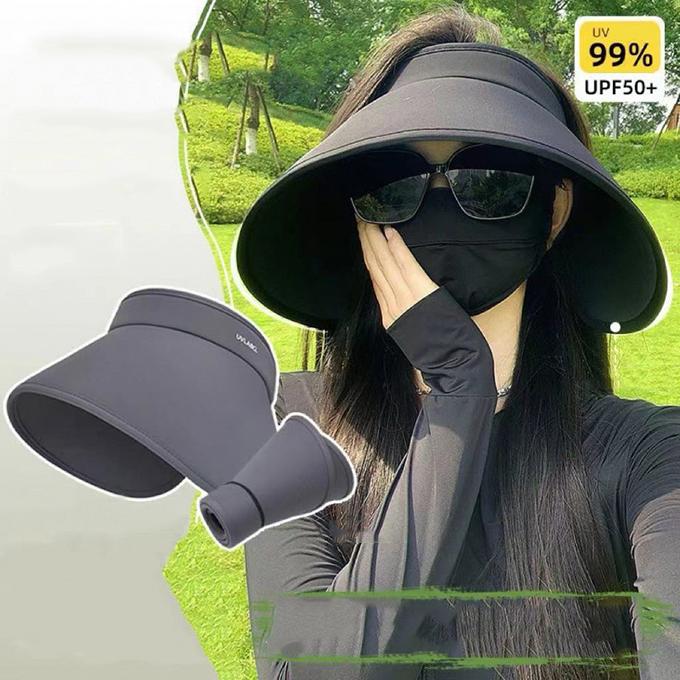 KAREI ツバ広サンバイザー 紫外線対策 熱中症対策 日焼け防止 日よけ UVカット レディース サンバイザー : 夏黎 - 通販 - Yahoo!ショッピング