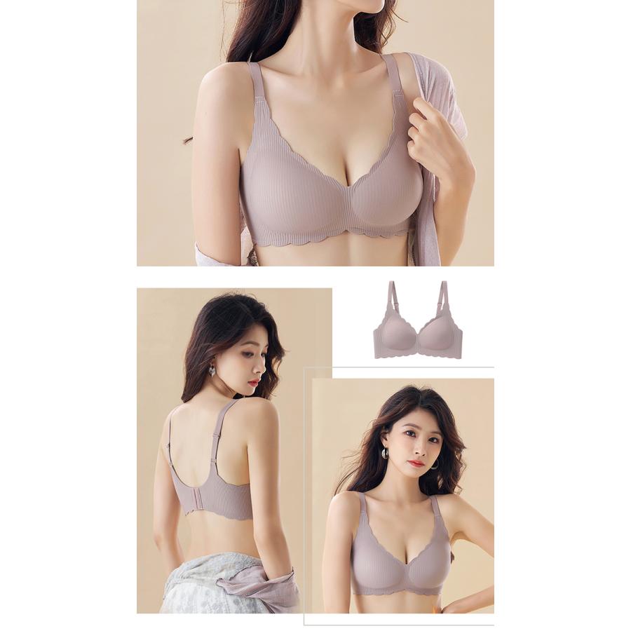 スカラップノンワイヤーブラ 微起毛 暖か ノンワイヤー 軽量 インナー ブラジャー ナイトブラ :39uw1444:夏黎 - 通販 - Yahoo!ショッピング