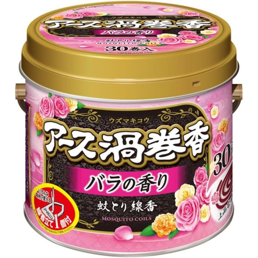 アース渦巻香 蚊取り線香 バラの香り [30巻缶入] : Karimero Box - 通販 - Yahoo!ショッピング