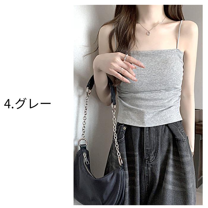 カップ付き キャミソール ブラトップ 締め付けない 見せキャミ 背中見せ インナー レディース 楽ちん キレイ 美胸 ストレッチ ヨガ rr-013 : rr-013 : Karly Shop ...