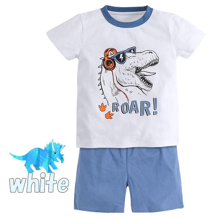 パジャマ 部屋着 上下セット 恐竜 半袖 短パン セットアップ 男の子 子供 夏服 保育園 綿100％ 全4色 110-150cm h862 pc8 : Karly Shop - 通販 ...