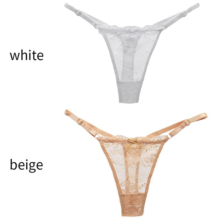 Tバック レディース プチプラ サイドストリング 紐パン 調整 腰ゴム 透ける レース リボン セクシー アジャスター 黒 白 赤 黄 緑 紫 水色 青 rt-016 : Karly Shop ...