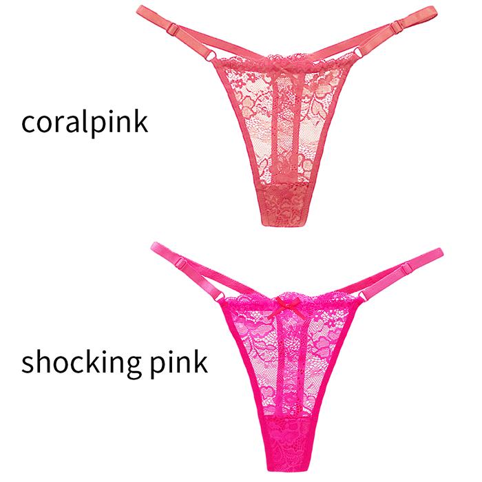 Tバック レディース プチプラ サイドストリング 紐パン 調整 腰ゴム 透ける レース リボン セクシー アジャスター 黒 白 赤 黄 緑 紫 水色 青 rt-016 : Karly Shop ...