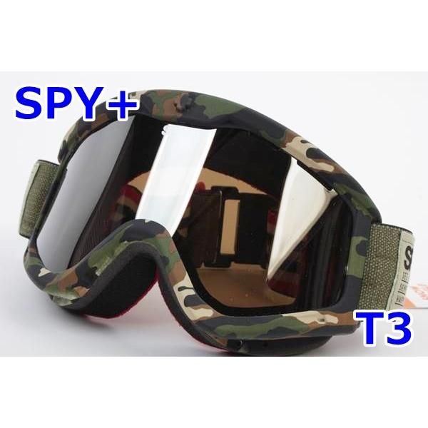 SPY T3 カモフラージュ柄フレーム ブロンズ系レンズ スノーゴーグル アジアンフィット 迷彩柄 スパイ R2403-230 : カシコシ ...