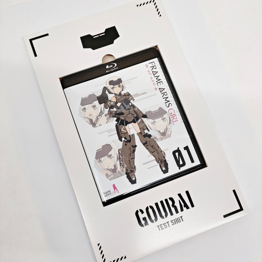 Blu-ray フレームアームズ・ガール 01 完全数量限定生産 限定プラモデルキット アニメ版 轟雷 素体 付き GOURAI コトブキヤ ...