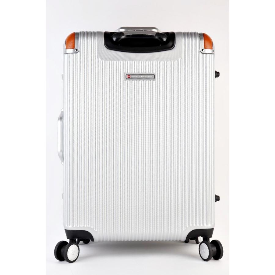 スイスミリタリー スーツケース 64L 24インチ SM-C624 シルバー プレミアム Cタイプ 展示品 SWISS MILIARY 旅行 R2510-152 : カシコシ ...